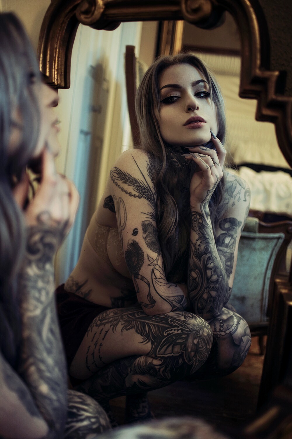 Hair Face Beauty Tattoo Long Hair Porn Pic Eporner