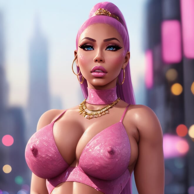 Ai Gallery 1 00063 2079312597 Nicki Minaj Blend Cleavage Sexy