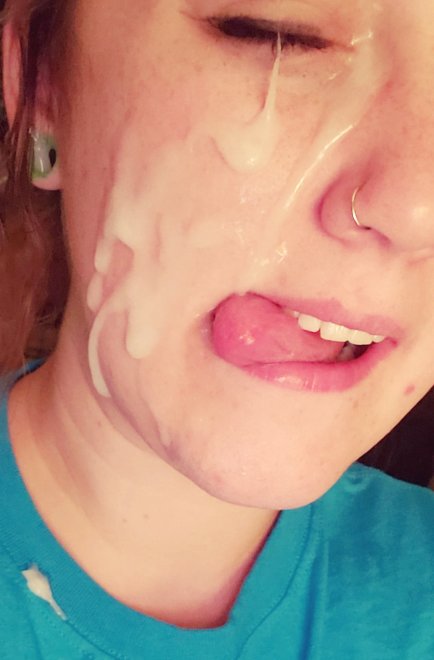 A Big Beautiful Cum Facial After A Good Cock Sucking Whos Next Porn Pic Eporner