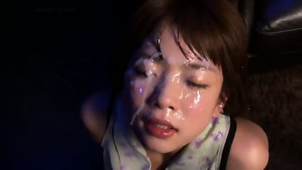 First Gokkun Bukkake ️ S4T5A5R 💜🔞 Young CumSLUT Mana - EPORNER