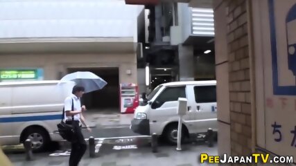 Cute Asian Teen Peeing In Public - EPORNER